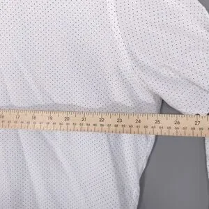 Indochino | Shirts | Indochino Mens White Blue Polka Dot Dress Shirt ...